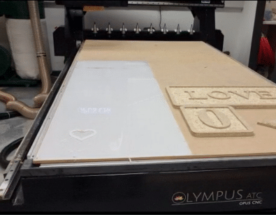 CNC Router and Laser Cutter Videos - Materials being cut and engraved
