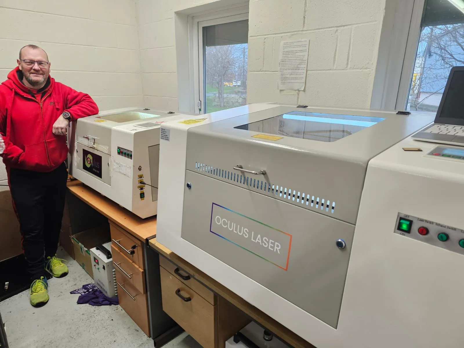 Oculus Benchtop Laser Cutter Installation in Middlesbrough – The ...